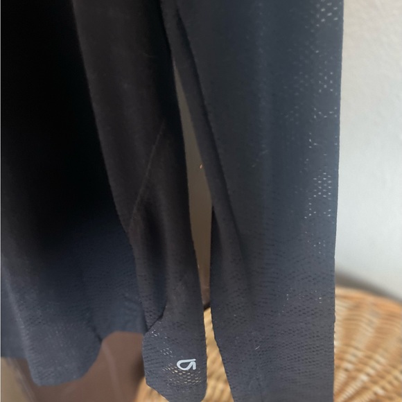 Tops | Gap See Through Light Long Sleeve Black Shirt | Poshmark